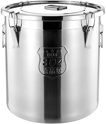 Amazon.com: DYNAMI 304 Stainless Steel Airtight Canister,48L/12.7Gal ...