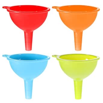 Amazon.com: 4 Pack Kitchen Silicone Funnel, Kitchen Funnel Set, Canning ...