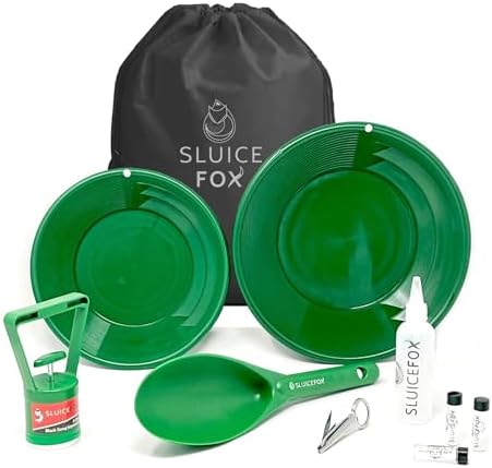 Amazon.com: ASR Outdoor Basic Gold Panning Kit for Beginners, Black 3pc ...