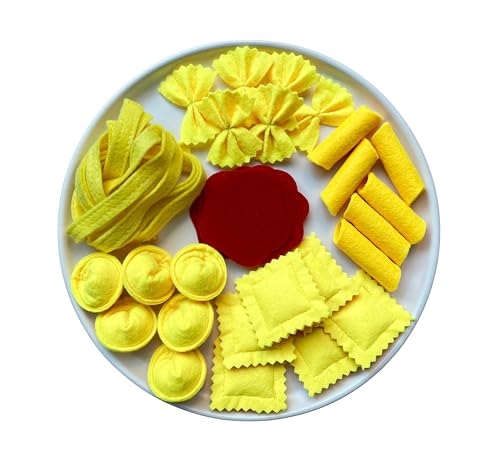 Amazon.com: Pasta Set/Handmade Felt Play Food for Toddlers & Kids ...