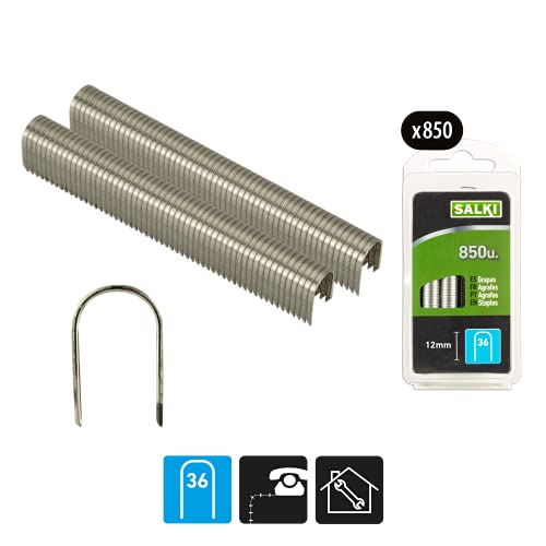 SALKI Manual Metal Stapler Pack Tool for Stapling Wiring TSK28/36M with ...