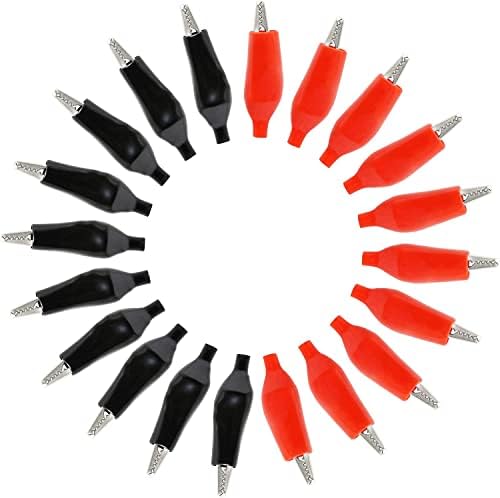 20 Pcs 35MM Metal Alligator Safety Test Clamps Electric Pliers ...