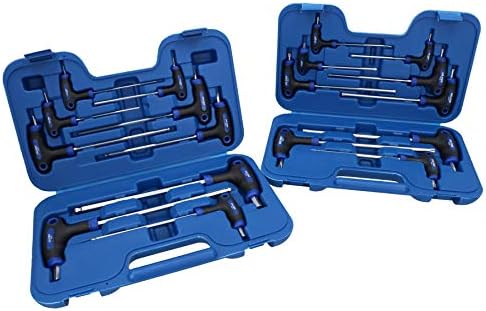 AB Tools Metric Allen Hex Key + Torx Star T Bar Sets 2 – 10mm T10 – T50 ...