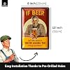 Amazon.com: LANOLU Vintage Beer Sign - BEER IS THE ANSWER - Beer Signs ...