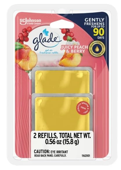 Amazon.com: Glade Gel Air Freshener, 2 Count Refills, Juicy Peach ...