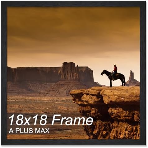 Amazon.com - A PLUS MAX Square 18x18 Frame, Black Engineered Wood ...