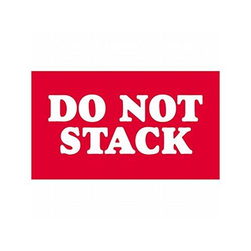 Amazon.com: Box Packaging "Do Not Stack" Labels, 3" x 5" 500 Per Roll ...