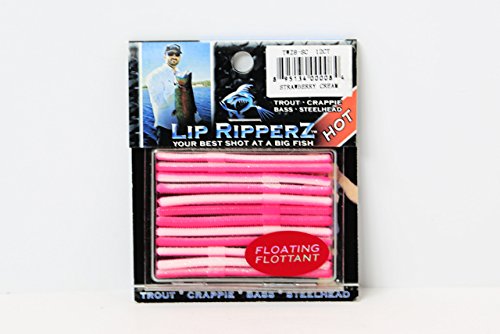 Amazon.com: Lip RipperZ Strawberry Cream Trout Worms 12 Count 2.5" Inch ...
