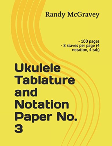 Amazon.com: Ukulele Tablature and Notation Paper No. 3 (McGravey Music ...