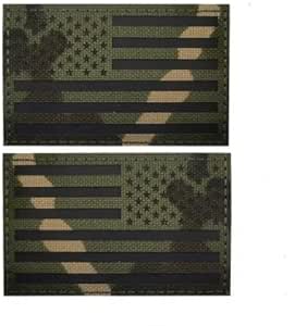Amazon.com: Bifrost Gear IR Reflective USA Flag Patch Set in Multicam Tropic : Clothing, Shoes ...
