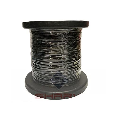 Multi Strand Flexible wire-Black-7/42 thin-(92 meters) : Amazon.in ...