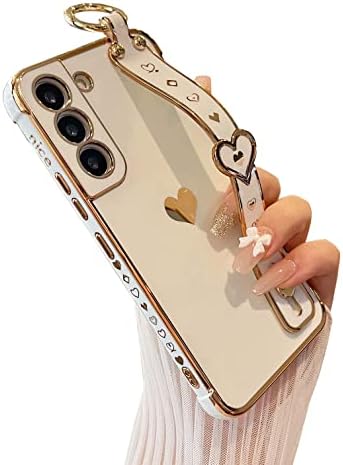 Amazon.com: DEFBSC Compatible with Samsung Galaxy S22 Case, Electroplated Edge Love Heart Case ...