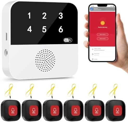 WiFi Wireless Caregiver Pager Call Button Medical l Alert System ...