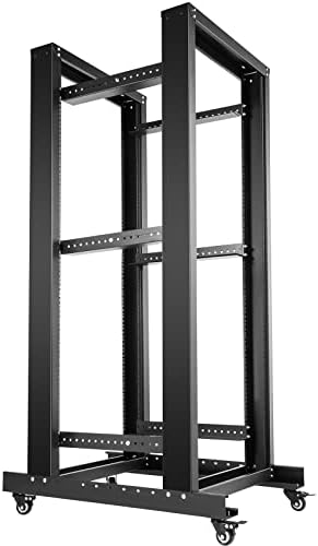 Amazon.com: VEVOR Server Rack 27U Open Frame Rack 19" Server/Audio ...