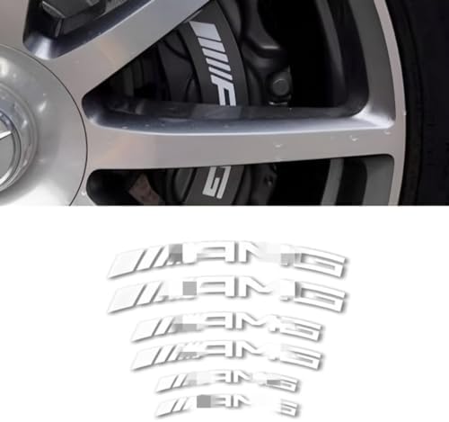 Amazon.com: 6PCS Car Brake Caliper Decal Sticker Compatible with C63 ...