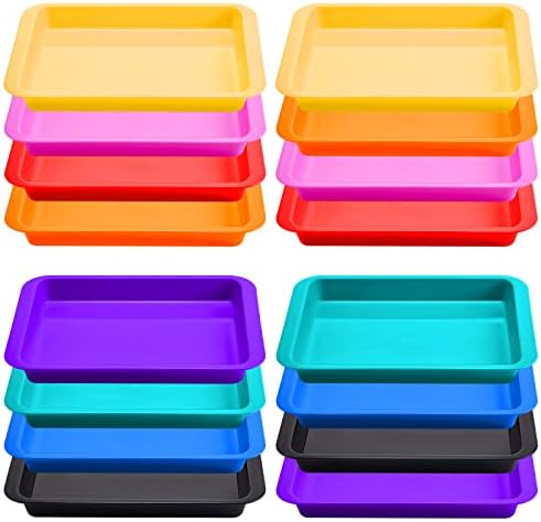 Amazon.com: Maitys 15 Pcs Craft Tray Art Activity Tray Stackable Sand ...