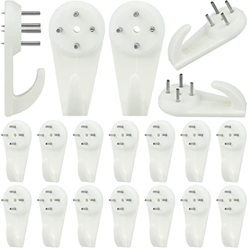 Traceless Nail Hooks, WORFACE Powerful Concrete Wall Hooks 20lbs ...