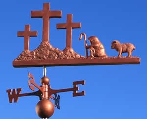 Amazon.com : 3 CROSSES WEATHERVANE W/DIRECTIONALS & SPACER BALLS #1118 ...