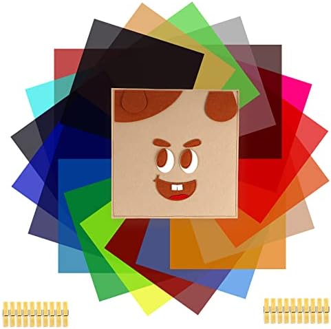 Amazon.com : 20 Pack Color Correction Gel Light Filter - 10x10 Inches ...