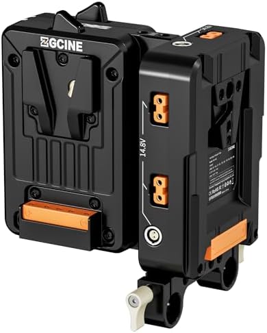 Amazon.com: ZGCINE VM-HS2 Hot-Swap V Mount Battery Plate,Power Supply Splitter Support USB-C PD ...