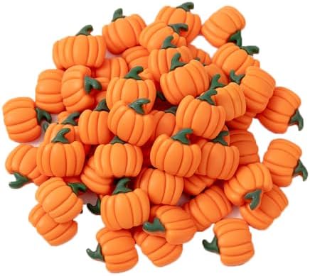 Amazon.com: Sasylvia 100 Pcs Mini Pumpkins Fall Decorations ...