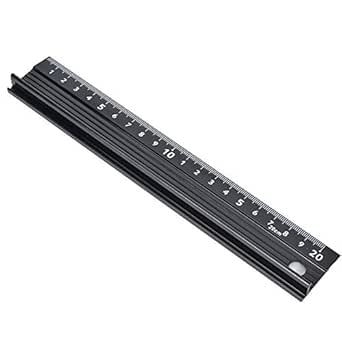 Office Ruler Aluminum Alloy Cutting Ruler L Type with Protruding Plate ...