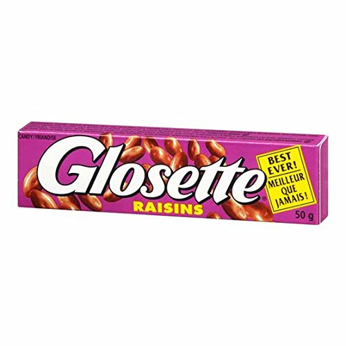 Amazon.com : Lot of 10 packs Glosette Chocolate Candy (Raisins) 50 ...