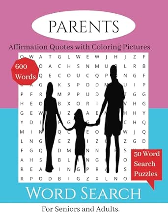 Amazon.com: Parents Word Search Puzzle Book: 600 Large Print Word ...
