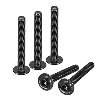 uxcell Flanged Button Head Socket Cap Screws, 15pcs M6x60mm 304 ...