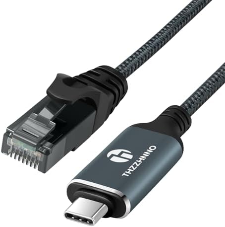 Amazon.com: Ethernet to USB C Cable 4 FT, Type C to RJ45 Network ...