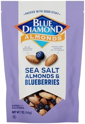 Amazon.com: Blue Diamond Almonds, Premium Sea Salt and Blueberries ...