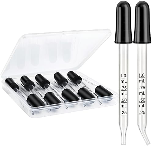 Amazon.com: Herain Glass Eye Dropper Pipette 10 Pack, Ear Eye Dropper ...