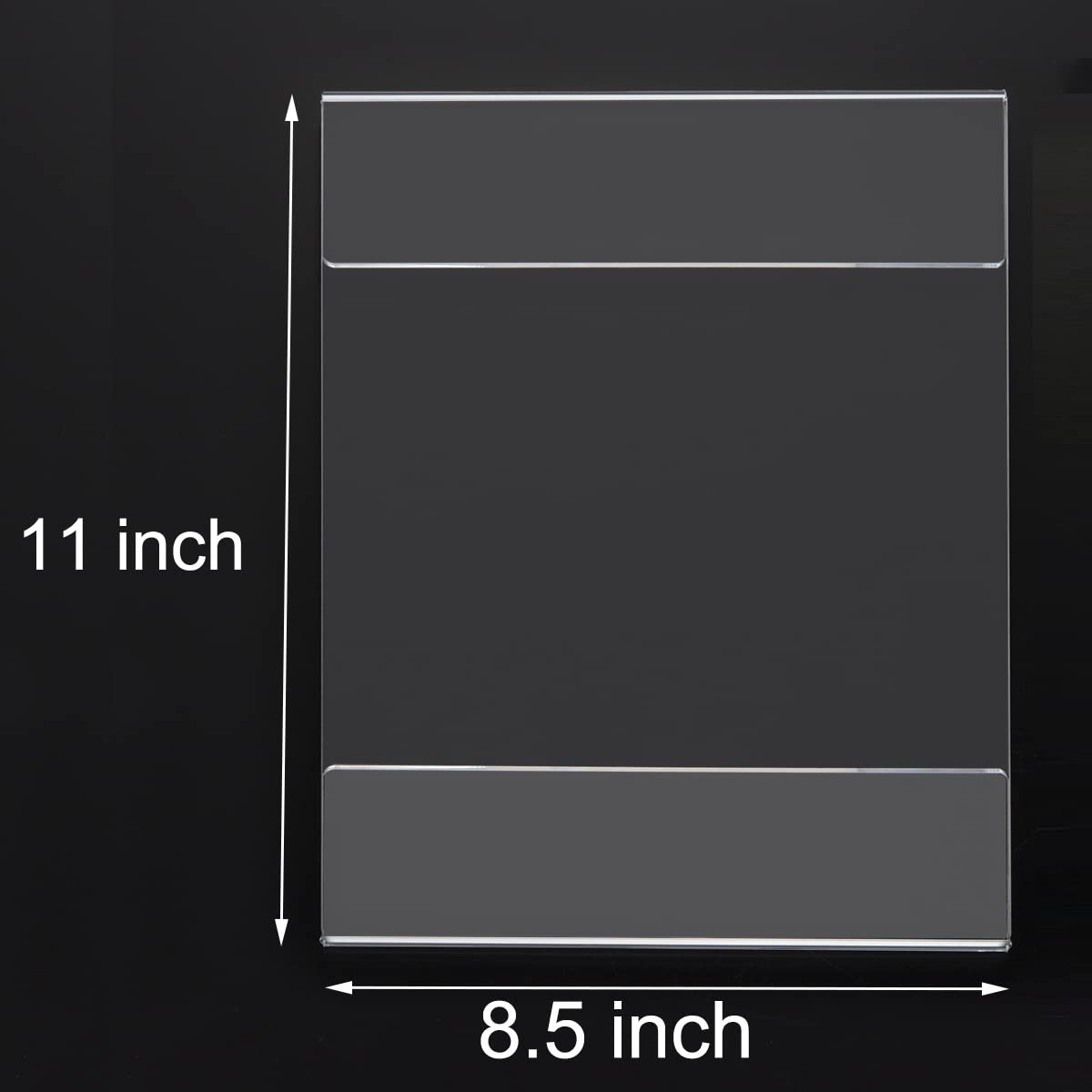 Snapklik.com : HIIMIEI 20 Pack Clear Acrylic Wall Mount 85x11 Sign ...