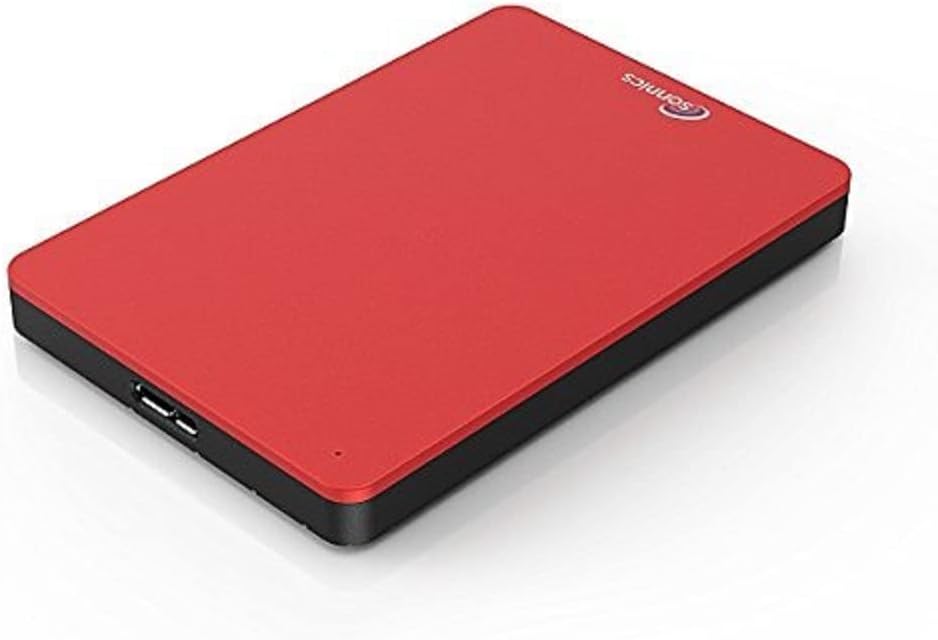 Sonnics 320GB Red External Portable Hard drive USB 3.0 Compatible with ...