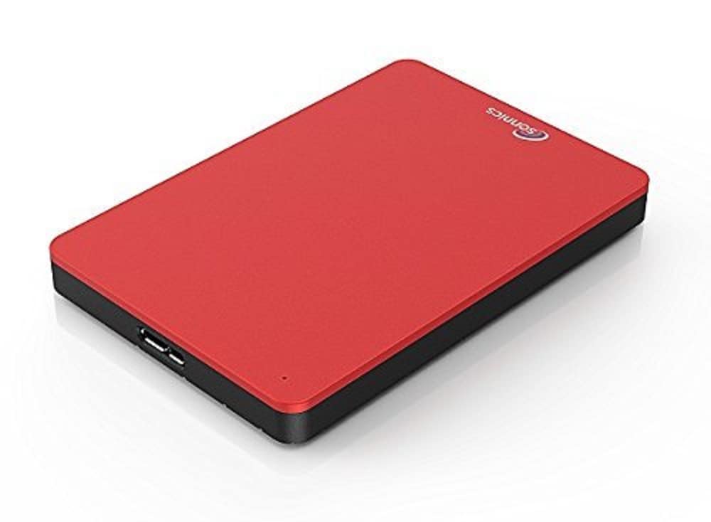 Sonnics 320GB Red External Portable Hard drive USB 3.0 Compatible with ...