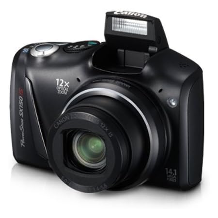 Amazon.com : PowerShot SX150 is 14.1 MP Digital Camera with 12x Wide ...