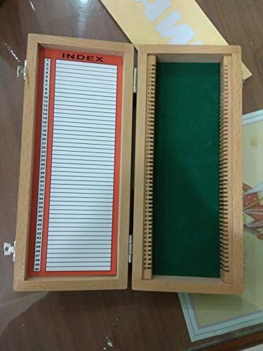 Wooden Slide Box (Capacity 50 Slides) : Amazon.in: Industrial & Scientific