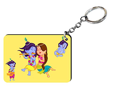 Pruébame Lord Krishna Design Keychain for Home and Personal Use ...