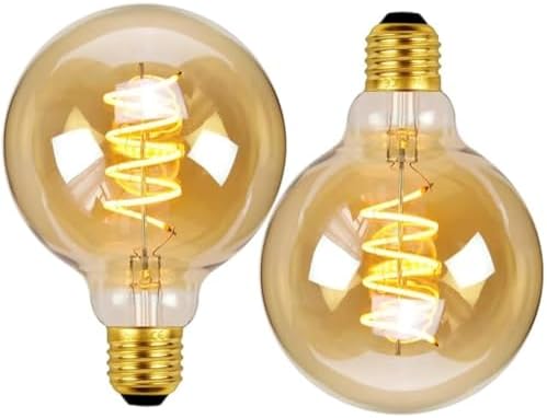 Gokoly LED E27 Vintage Light Bulbs, Edison Large Screw LED Filament ...