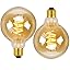 Gokoly E27 LED Vintage Light Bulb, Screw 4W Edison LED Filament Bulb, Big Size 95mm Globe Spiral ...