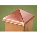 4x4 Post Point Cap - Solid Copper (3-1/2" x 3-1/2") - - Amazon.com