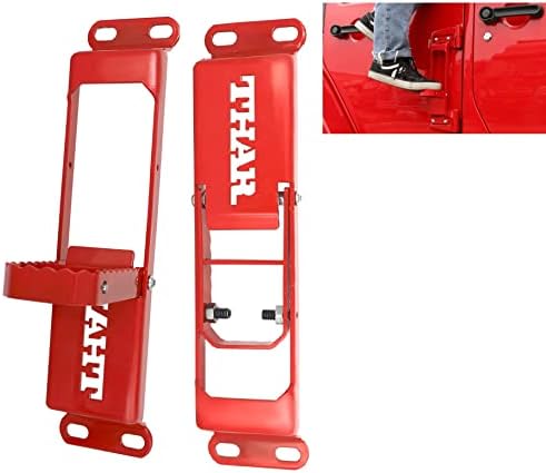 SGTB Mahindra Thar Door Hinge Foot Step with Folding Pedal Footrest Set ...