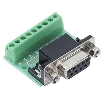 9 Hole Board, DB9 Terminal Block 9 Position Screw Adapter Female ...