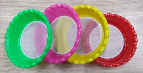 QUISTAL Multipurpose Plastic Flour/Atta Strainer, Chalnis, Sieve (4 ...