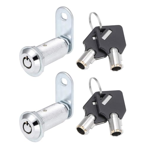 Recogwood 2Pcs Tubular Cam Lock, 40mm Cylinder Security Storage Locks ...