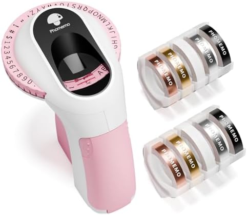 Amazon.com : Phomemo Embossing Label Maker with Tape, E975 Vintage ...