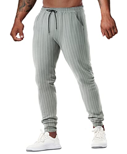 Men's Fashion Joggers Sweatpants Drawstring Workout Gym Tapered Pants ...