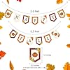 Amazon.com: Cheerland Happy Fall Burlap Banner Fall Sign Pumpkin Leaf ...