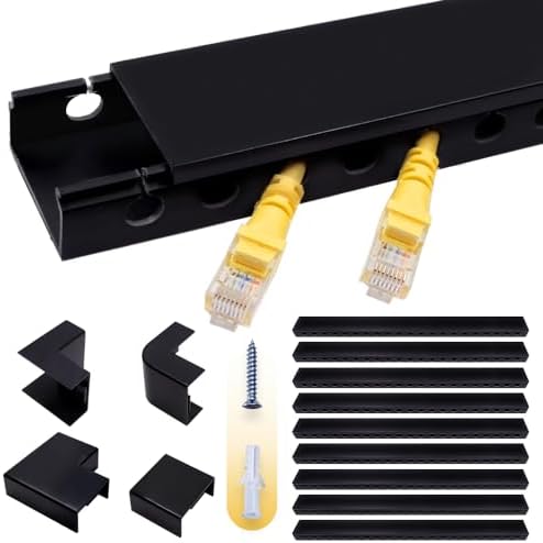 Amazon.com: RJYKVS Cable Raceway Kit,139 Inch Open Slot Cable ...