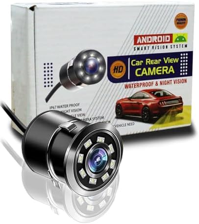 SPAIKO 720p AHD Car Rear View Camera for 9 inch Android Screens for Car ...